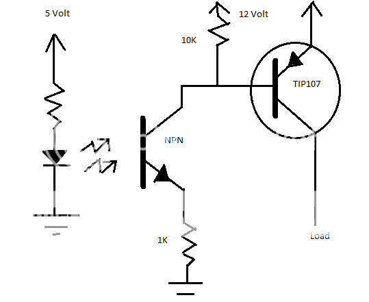 Connecting Opto-Coupler to TIP107 - General Electronics - Arduino Forum